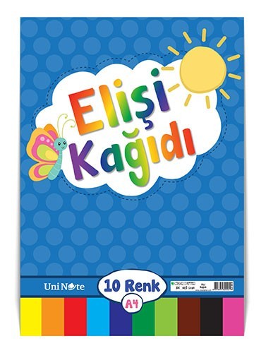 Çınar Defter Elişi Kağıdı 10 Renk A4 - 60020