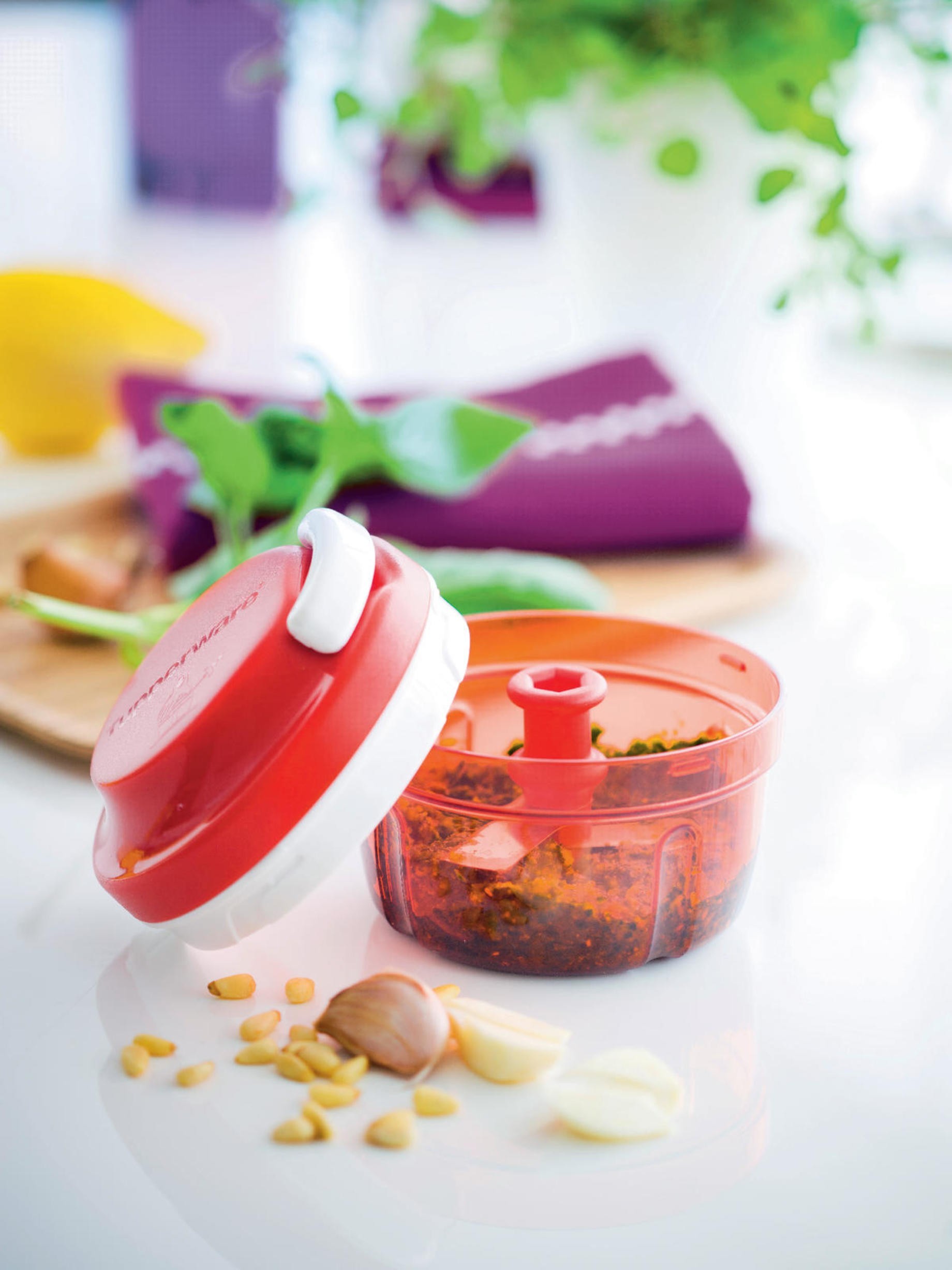 Tupperware Turbo Chef Mini Mutfak Robotu Pürüzsüz Doğrayıcı Taban