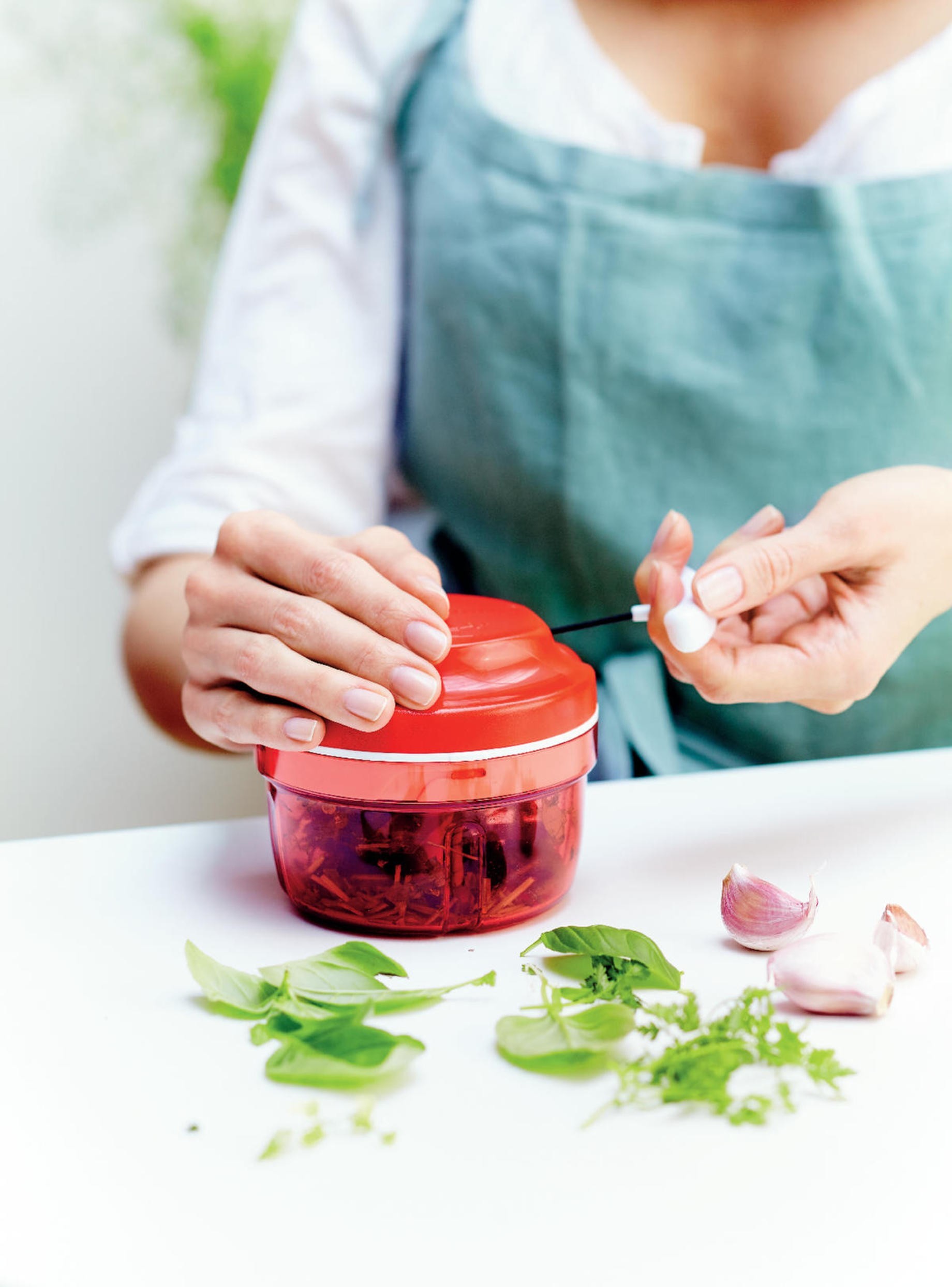 Tupperware Turbo Chef Mini Mutfak Robotu Pürüzsüz Doğrayıcı Taban