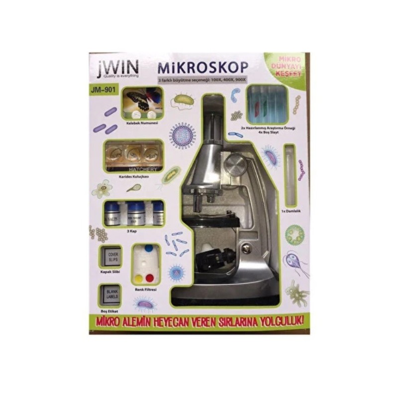 Jwin JM-901 16 Parça Mikroskop Bordo