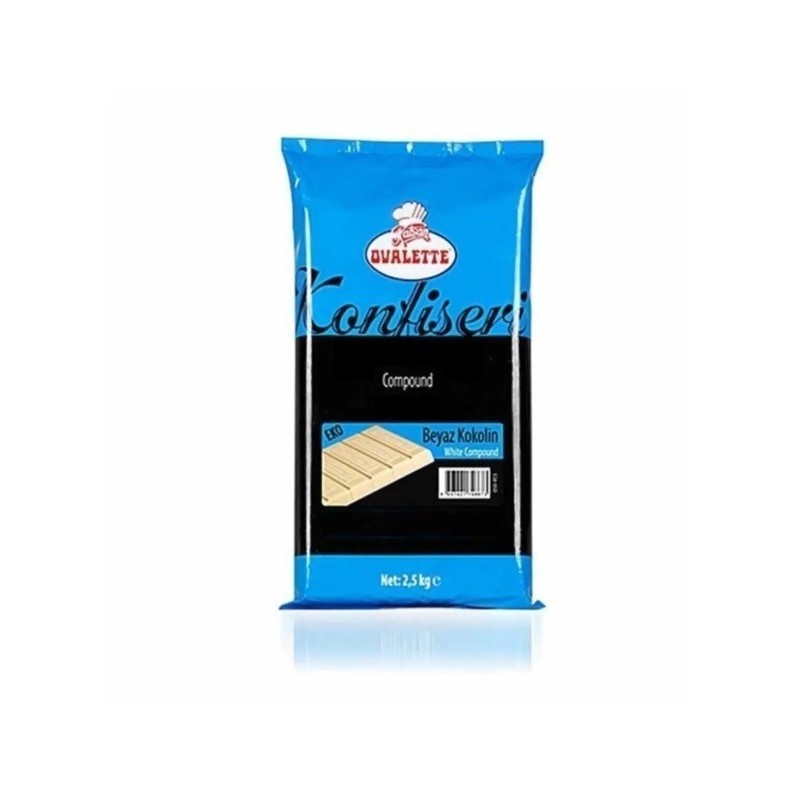 Katsan Ovalette Eko Beyaz Konfiseri Kokolin 2.5 Kg