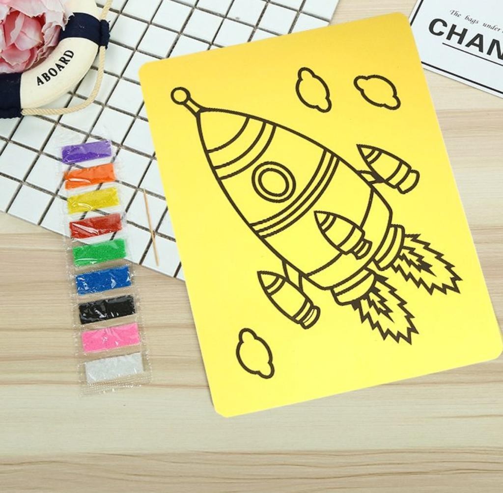 A4 Boy Kum Boyama Uzay Mekiği